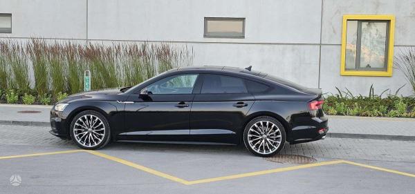 Black Audi A5 Sportback 2018 in Klaipeda, with an engine capacity of 1.97 L and mileage of 168 thousand km for 21500 €, photo 7 on AUTOMOTO.COM.LV