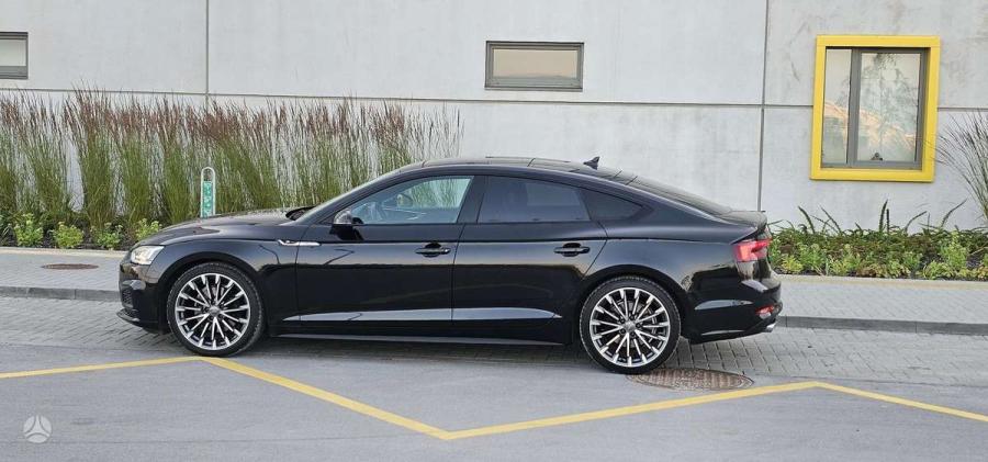 Melns Audi A5 Sportback 2018 Klaipėda, ar dzinēja tilpumu 1.97 L un nobraukumu 168 tūkst. km par 21500 €, foto 8 vietnē AUTOMOTO.COM.LV