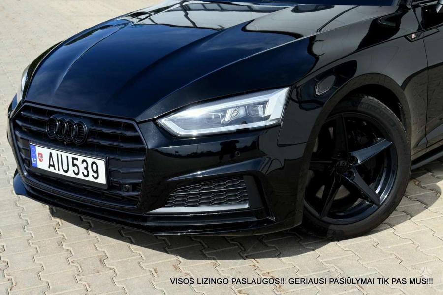 Melns Audi A5 Sportback 2018 Kretinga, ar dzinēja tilpumu 1.98 L un nobraukumu 134 tūkst. km par 17699 €, foto 5 vietnē AUTOMOTO.COM.LV