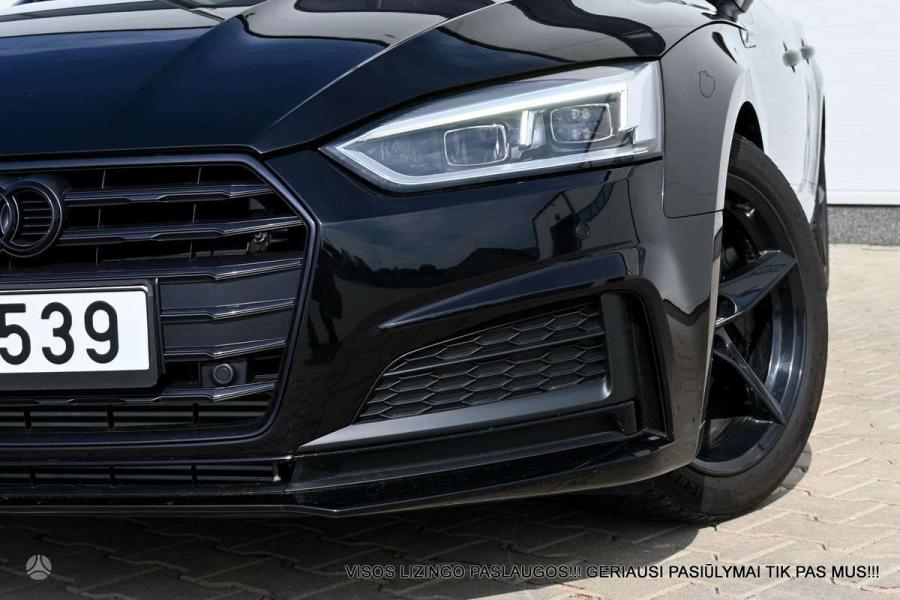 Melns Audi A5 Sportback 2018 Kretinga, ar dzinēja tilpumu 1.98 L un nobraukumu 134 tūkst. km par 17699 €, foto 6 vietnē AUTOMOTO.COM.LV