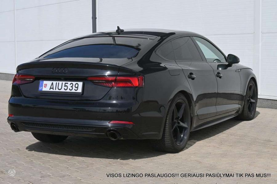 Melns Audi A5 Sportback 2018 Kretinga, ar dzinēja tilpumu 1.98 L un nobraukumu 134 tūkst. km par 17699 €, foto 9 vietnē AUTOMOTO.COM.LV