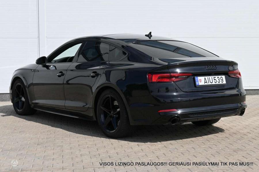Melns Audi A5 Sportback 2018 Kretinga, ar dzinēja tilpumu 1.98 L un nobraukumu 134 tūkst. km par 17699 €, foto 11 vietnē AUTOMOTO.COM.LV