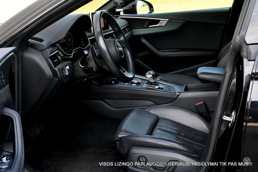 Melns Audi A5 Sportback 2018 Kretinga, ar dzinēja tilpumu 1.98 L un nobraukumu 134 tūkst. km par 17699 €, foto 19 vietnē AUTOMOTO.COM.LV