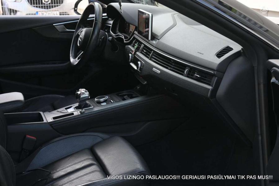 Melns Audi A5 Sportback 2018 Kretinga, ar dzinēja tilpumu 1.98 L un nobraukumu 134 tūkst. km par 17699 €, foto 29 vietnē AUTOMOTO.COM.LV
