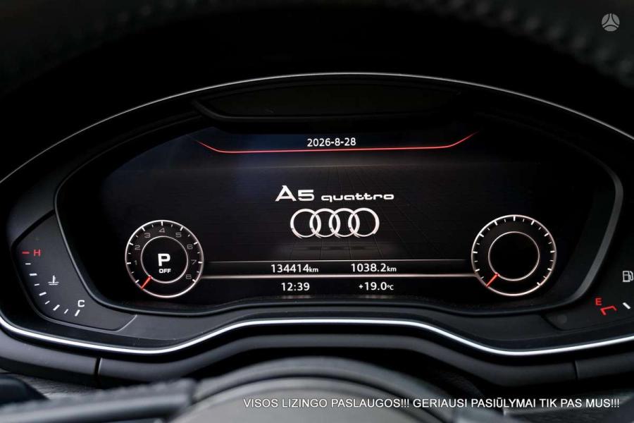 Melns Audi A5 Sportback 2018 Kretinga, ar dzinēja tilpumu 1.98 L un nobraukumu 134 tūkst. km par 17699 €, foto 41 vietnē AUTOMOTO.COM.LV