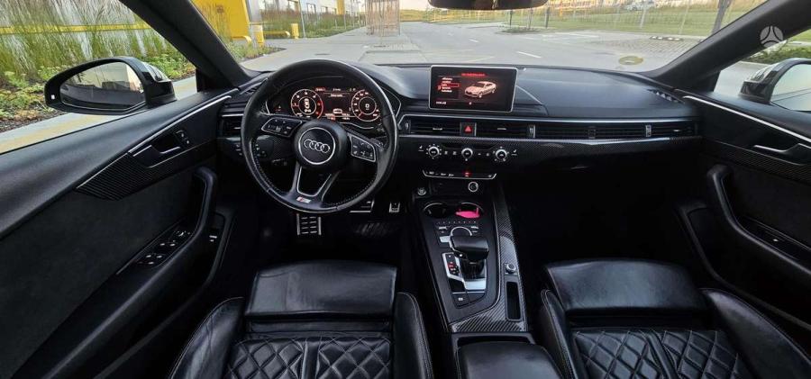 Melns Audi A5 Sportback 2018 Klaipėda, ar dzinēja tilpumu 1.97 L un nobraukumu 168 tūkst. km par 21800 €, foto 18 vietnē AUTOMOTO.COM.LV