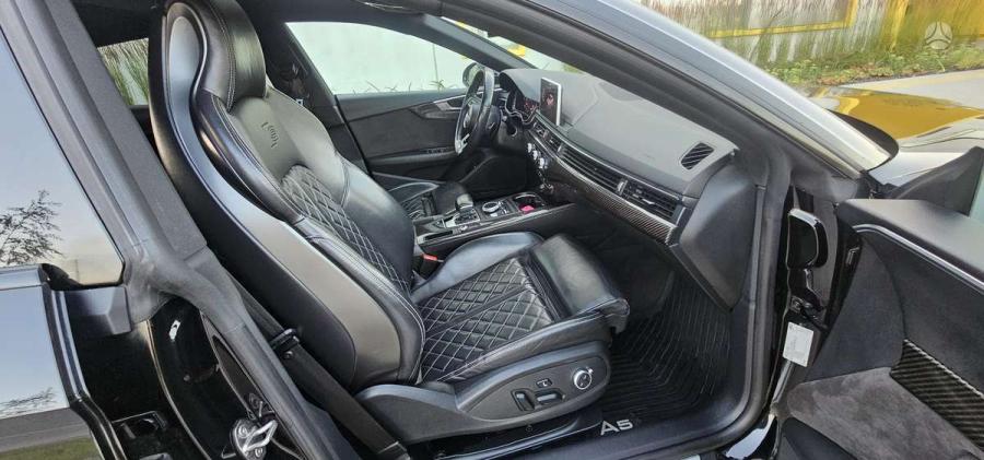 Melns Audi A5 Sportback 2018 Klaipėda, ar dzinēja tilpumu 1.97 L un nobraukumu 168 tūkst. km par 21800 €, foto 20 vietnē AUTOMOTO.COM.LV