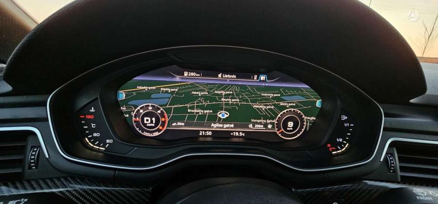 Melns Audi A5 Sportback 2018 Klaipėda, ar dzinēja tilpumu 1.97 L un nobraukumu 168 tūkst. km par 21800 €, foto 23 vietnē AUTOMOTO.COM.LV