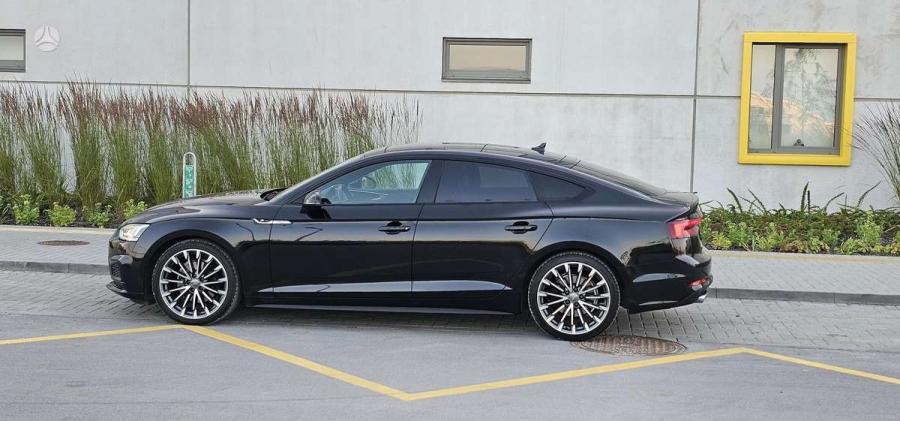 Melns Audi A5 Sportback 2018 Klaipėda, ar dzinēja tilpumu 1.97 L un nobraukumu 168 tūkst. km par 21800 €, foto 33 vietnē AUTOMOTO.COM.LV