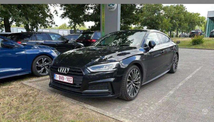 Melns Audi A5 Sportback 2018 Klaipėda, ar dzinēja tilpumu 1.97 L un nobraukumu 168 tūkst. km par 21800 €, foto 36 vietnē AUTOMOTO.COM.LV