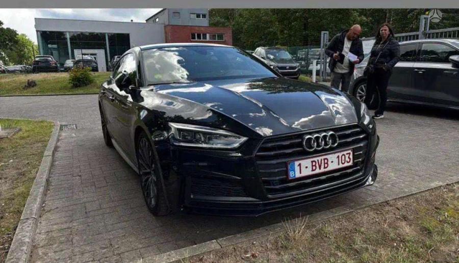 Melns Audi A5 Sportback 2018 Klaipėda, ar dzinēja tilpumu 1.97 L un nobraukumu 168 tūkst. km par 21800 €, foto 38 vietnē AUTOMOTO.COM.LV