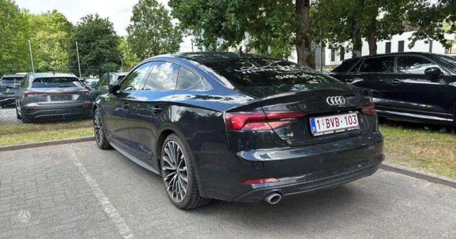 Melns Audi A5 Sportback 2018 Klaipėda, ar dzinēja tilpumu 1.97 L un nobraukumu 168 tūkst. km par 21800 €, foto 39 vietnē AUTOMOTO.COM.LV
