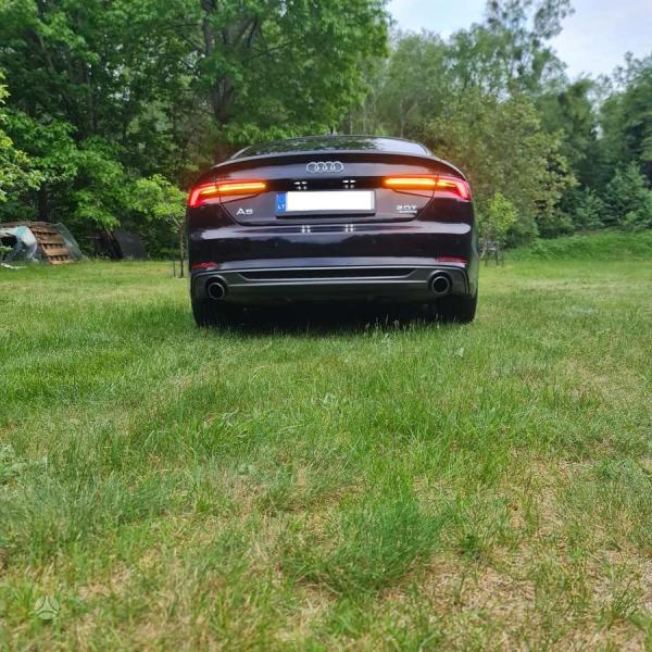 Black Audi A5 Sportback 2018 in Kaunas, with an engine capacity of 1.98 L and mileage of 285 thousand km for 16500 €, photo 8 on AUTOMOTO.COM.LV