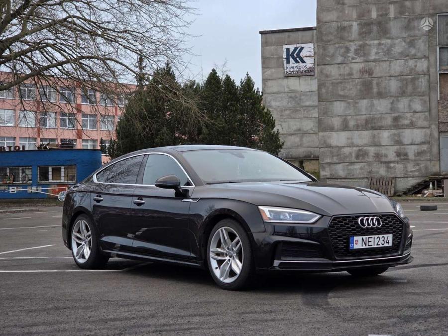 Черный Ауди A5 Sportback 2019 в Вильнюс, объемом двигателя 1.98 л и пробегом 219 тыс. км за 18999 €, фото 2 на AUTOMOTO.COM.LV