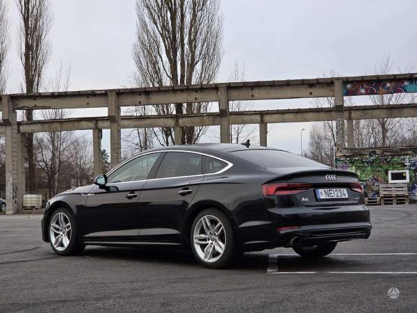 Melns Audi A5 Sportback 2019 Viļņa, ar dzinēja tilpumu 1.98 L un nobraukumu 219 tūkst. km par 18999 €, foto 4 vietnē AUTOMOTO.COM.LV