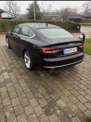 Black Audi A5 Sportback 2019 in Panevezys, with an engine capacity of 1.98 L and mileage of 19 thousand km for 17500 €, photo 6 on AUTOMOTO.COM.LV