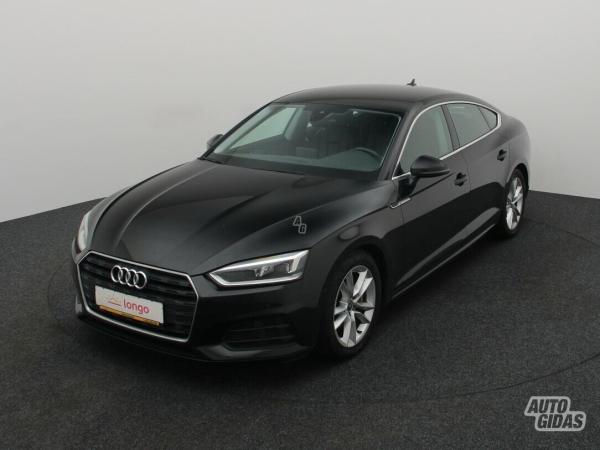 Melns Audi A5 Sportback 2019 Viļņa, ar dzinēja tilpumu 2.00 L un nobraukumu 162 tūkst. km par 22199 €, foto 1 vietnē AUTOMOTO.COM.LV