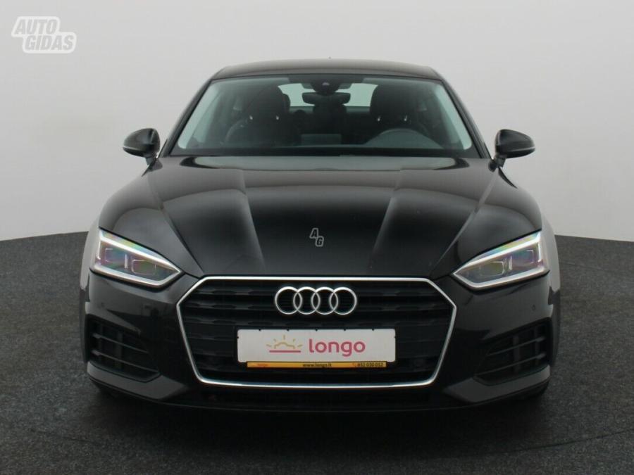Black Audi A5 Sportback 2019 in Vilnius, with an engine capacity of 2.00 L and mileage of 162 thousand km for 22199 €, photo 3 on AUTOMOTO.COM.LV