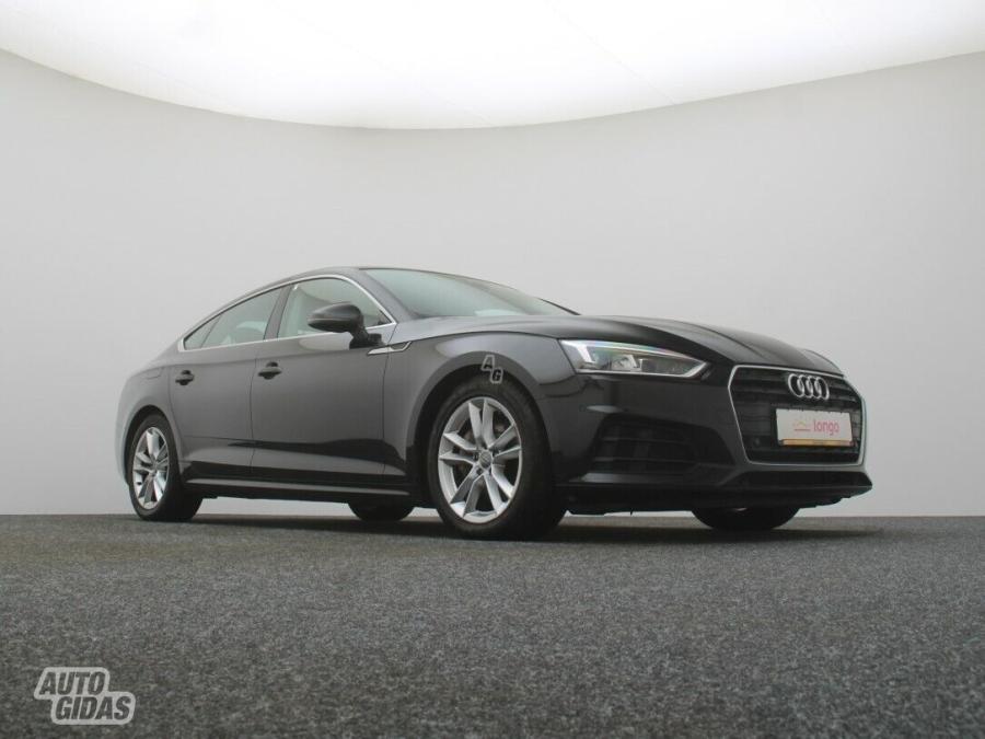 Black Audi A5 Sportback 2019 in Vilnius, with an engine capacity of 2.00 L and mileage of 162 thousand km for 22199 €, photo 11 on AUTOMOTO.COM.LV