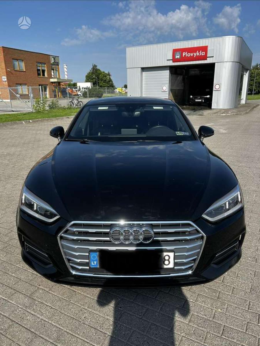 Black Audi A5 Sportback 2019 in Panevezys, with an engine capacity of 1.98 L and mileage of 165 thousand km for 17500 €, photo 5 on AUTOMOTO.COM.LV