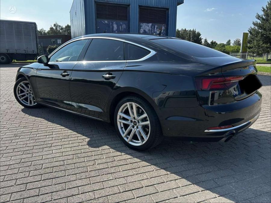 Black Audi A5 Sportback 2019 in Panevezys, with an engine capacity of 1.98 L and mileage of 165 thousand km for 17500 €, photo 6 on AUTOMOTO.COM.LV