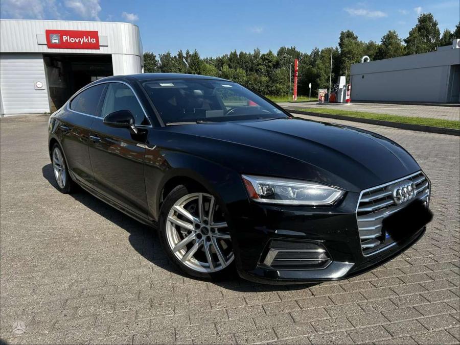 Black Audi A5 Sportback 2019 in Panevezys, with an engine capacity of 1.98 L and mileage of 165 thousand km for 17500 €, photo 7 on AUTOMOTO.COM.LV