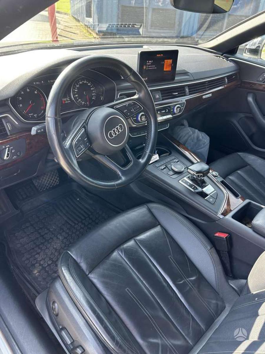 Black Audi A5 Sportback 2019 in Panevezys, with an engine capacity of 1.98 L and mileage of 165 thousand km for 17500 €, photo 9 on AUTOMOTO.COM.LV