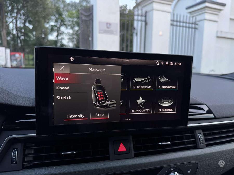 Melns Audi A5 Sportback 2020 Viļņa, ar dzinēja tilpumu 2.00 L un nobraukumu 270 tūkst. km par 19990 €, foto 13 vietnē AUTOMOTO.COM.LV
