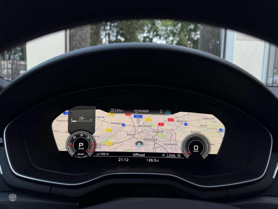 Melns Audi A5 Sportback 2020 Viļņa, ar dzinēja tilpumu 2.00 L un nobraukumu 270 tūkst. km par 19990 €, foto 16 vietnē AUTOMOTO.COM.LV