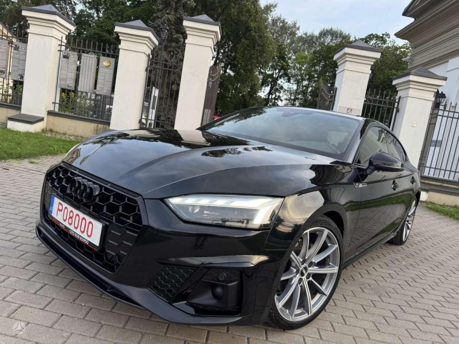 Melns Audi A5 Sportback 2020 Viļņa, ar dzinēja tilpumu 2.00 L un nobraukumu 270 tūkst. km par 19990 €, foto 21 vietnē AUTOMOTO.COM.LV