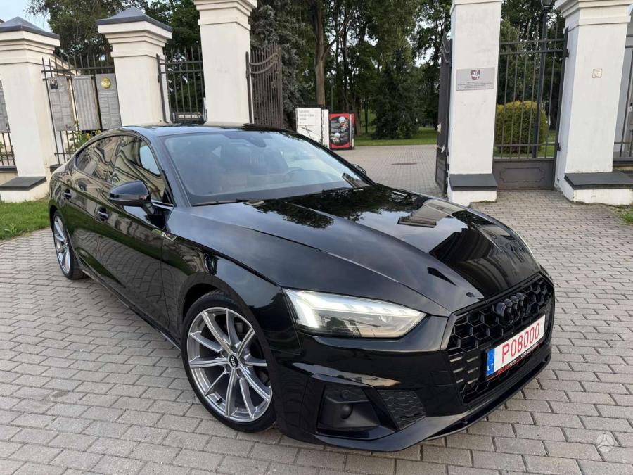 Melns Audi A5 Sportback 2020 Viļņa, ar dzinēja tilpumu 2.00 L un nobraukumu 270 tūkst. km par 19990 €, foto 32 vietnē AUTOMOTO.COM.LV