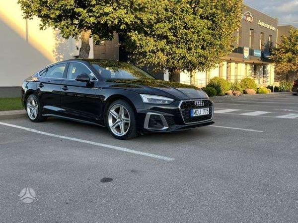 Audi A5 Sportback 2020 Jonava vietnē Melns Audi A5 Sportback 2020 Jonava, ar dzinēja tilpumu 1.97 L un nobraukumu 96 tūkst. km par 23900 €, foto 1 vietnē AUTOMOTO.COM.LV