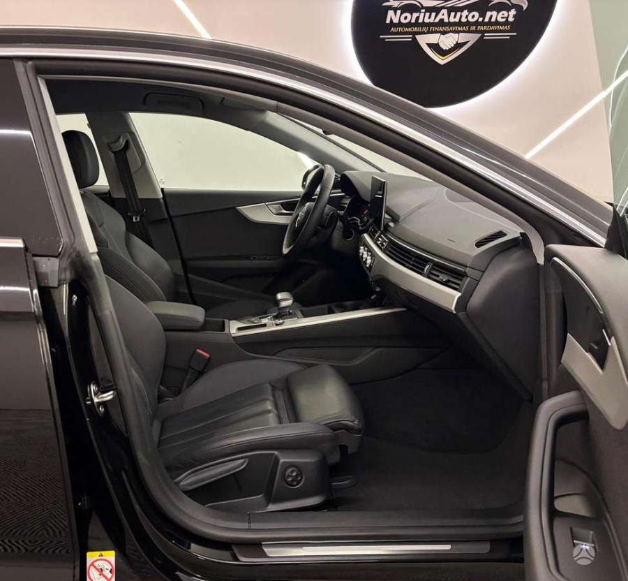 Melns Audi A5 Sportback 2022 Marijampole, ar dzinēja tilpumu 1.97 L un nobraukumu 220 tūkst. km par 22450 €, foto 5 vietnē AUTOMOTO.COM.LV