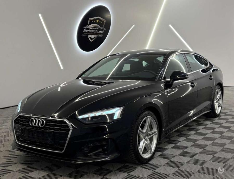 Черный Ауди A5 Sportback 2022 в Мариямполе, объемом двигателя 1.97 л и пробегом 220 тыс. км за 21850 €, фото 7 на AUTOMOTO.COM.LV