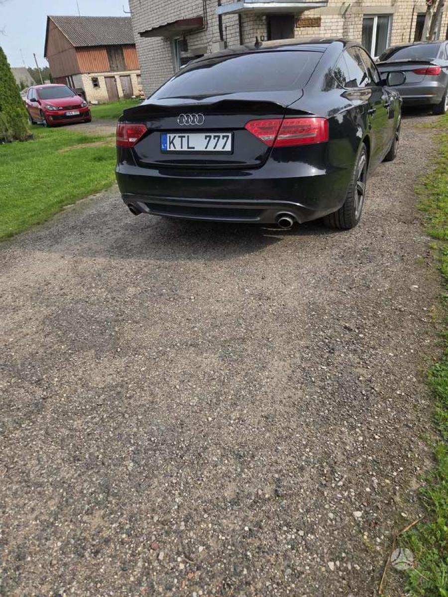Black Audi A5 Sportback 2009 in Rokiskis, with an engine capacity of 2.70 L and mileage of 266 thousand km for 12000 €, photo 2 on AUTOMOTO.COM.LV