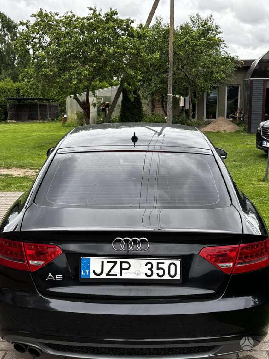 Melns Audi A5 Sportback 2010 Viļņa, ar dzinēja tilpumu 2.00 L un nobraukumu 313 tūkst. km par 5500 €, foto 8 vietnē AUTOMOTO.COM.LV