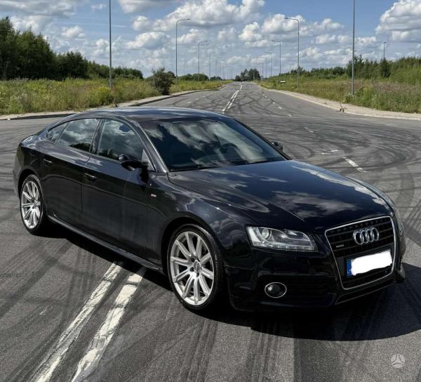 Черный Ауди A5 Sportback 2010 в Вильнюс, объемом двигателя 3.00 л и пробегом 380 тыс. км за 6450 €, фото 2 на AUTOMOTO.COM.LV