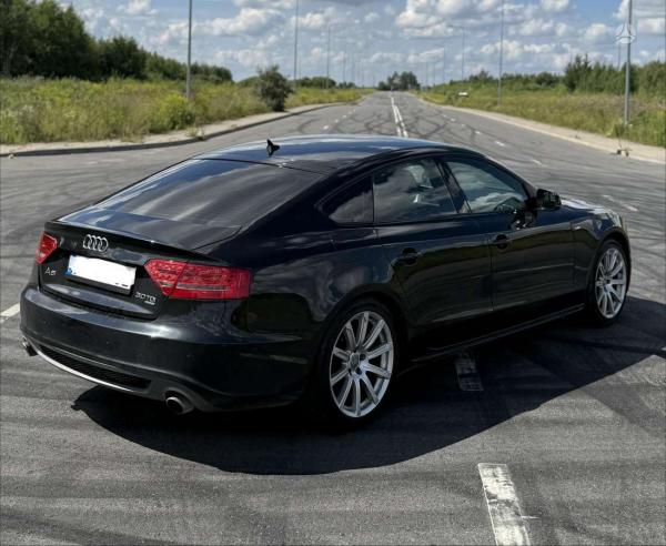 Черный Ауди A5 Sportback 2010 в Вильнюс, объемом двигателя 3.00 л и пробегом 380 тыс. км за 6450 €, фото 3 на AUTOMOTO.COM.LV