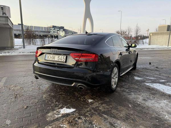 Black Audi A5 Sportback 2011 in Vilnius, with an engine capacity of 2.70 L and mileage of 3150 thousand km for 6500 €, photo 5 on AUTOMOTO.COM.LV