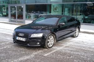 Melns Audi A5 Sportback 2011 Viļņa, ar dzinēja tilpumu 2.00 L un nobraukumu 201 tūkst. km par 6200 €, foto  vietnē AUTOMOTO.COM.LV