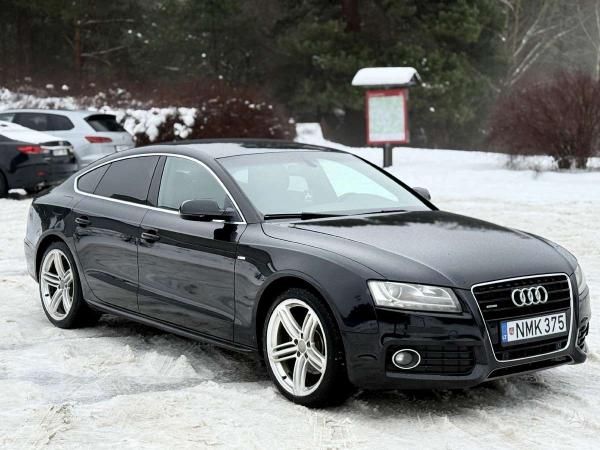 Melns Audi A5 Sportback 2012 Viļņa, ar dzinēja tilpumu 3.00 L un nobraukumu 289 tūkst. km par 7500 €, foto 1 vietnē AUTOMOTO.COM.LV