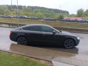 Melns Audi A5 Sportback 2014 Viļņa, ar dzinēja tilpumu 2.00 L un nobraukumu 257 tūkst. km par 9800 €, foto 5 vietnē AUTOMOTO.COM.LV