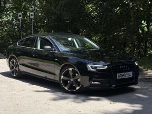 Melns Audi A5 Sportback 2015 Kauņa, ar dzinēja tilpumu 1.97 L un nobraukumu 270 tūkst. km par 11500 €, foto  vietnē AUTOMOTO.COM.LV
