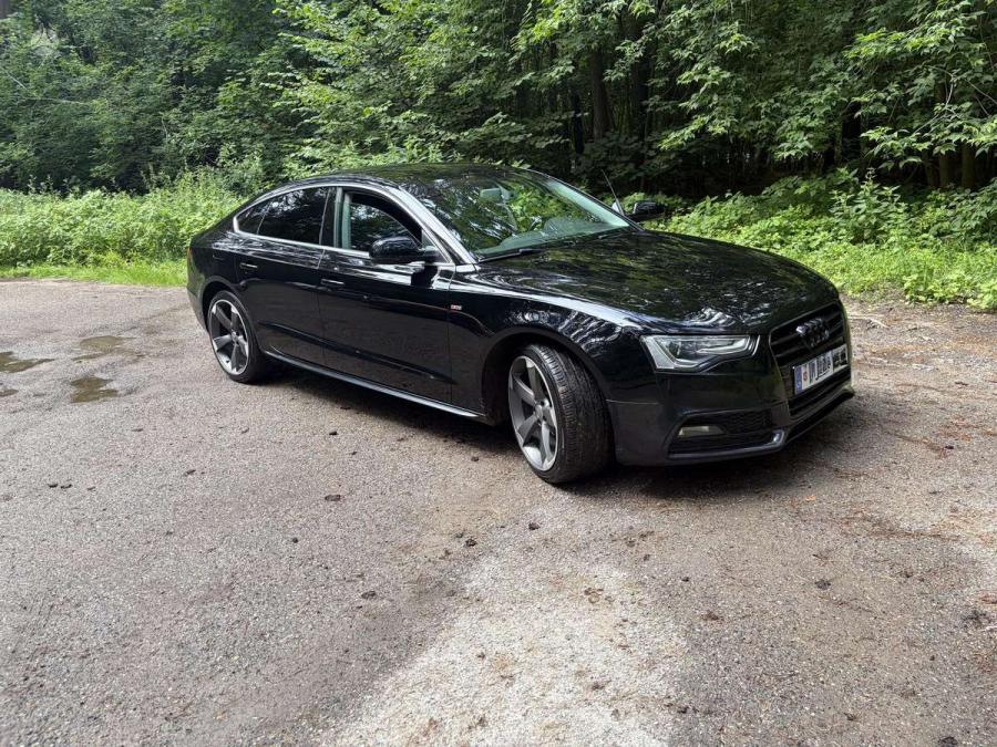 Black Audi A5 Sportback 2015 in Kaunas, with an engine capacity of 1.97 L and mileage of 270 thousand km for 11500 €, photo 7 on AUTOMOTO.COM.LV
