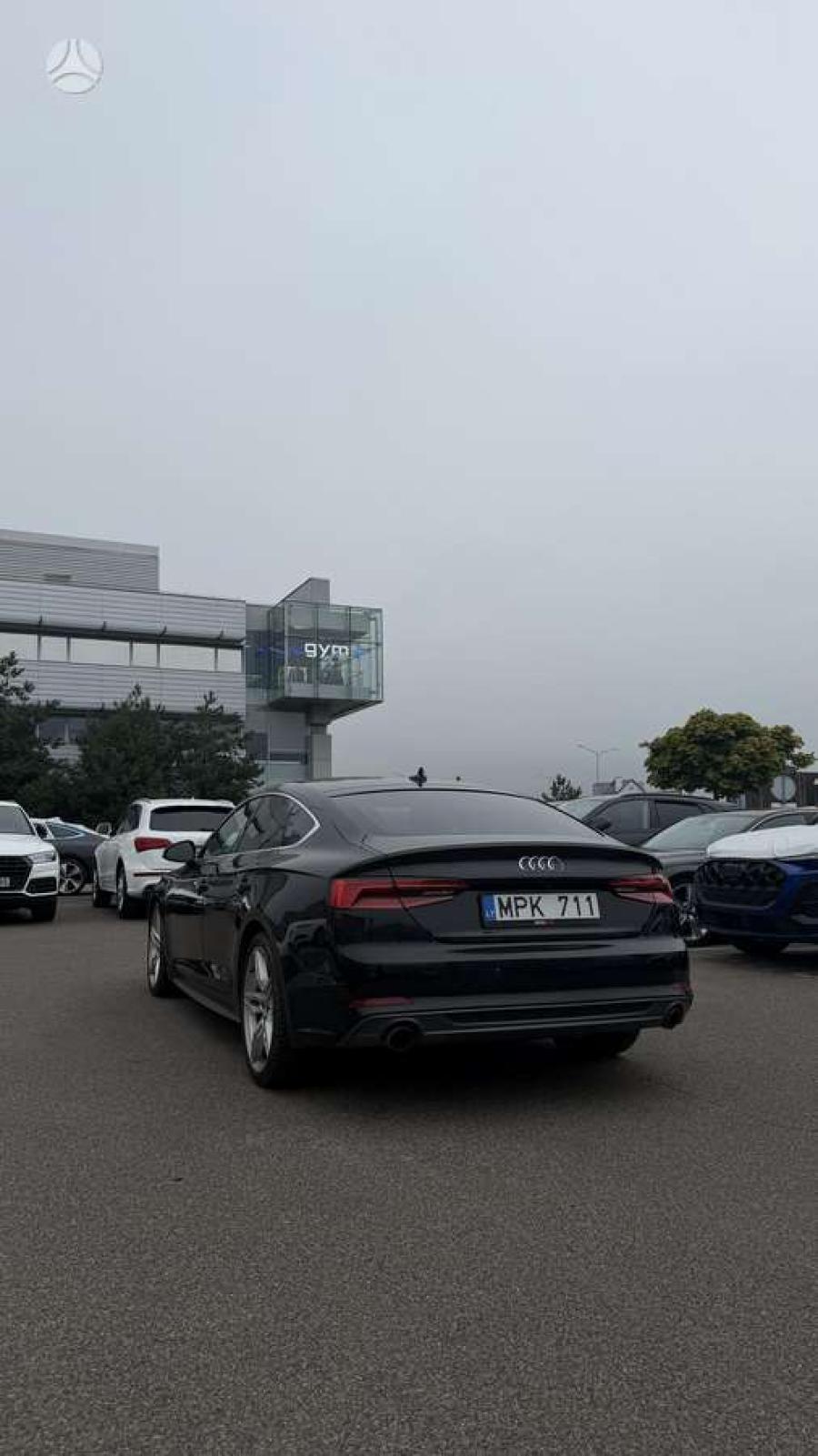 Black Audi A5 Sportback 2018 in Vilnius, with an engine capacity of 1.98 L and mileage of 135 thousand km for 17800 €, photo 5 on AUTOMOTO.COM.LV