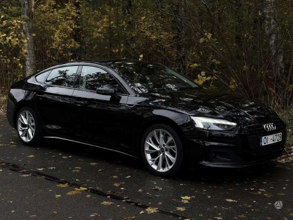 Black Audi A5 Sportback 2021 in Jurmala, with an engine capacity of 2.00 L and mileage of 165 thousand km for 24990 €, photo 1 on AUTOMOTO.COM.LV