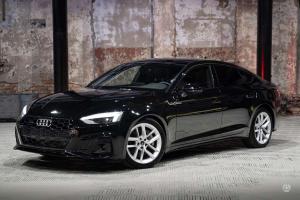 Black Audi A5 Sportback 2023 in Kaunas, with an engine capacity of 2.00 L and mileage of 10 thousand km for 34800 €, photo 5 on AUTOMOTO.COM.LV
