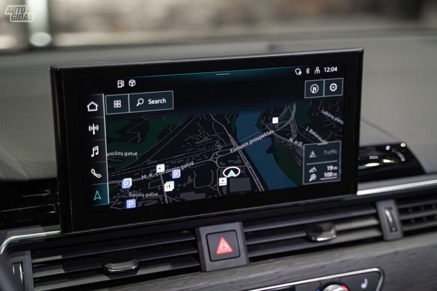 Black Audi A5 Sportback 2023 in Kaunas, with an engine capacity of 2.00 L and mileage of 10 thousand km for 25800 €, photo 18 on AUTOMOTO.COM.LV