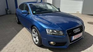 Blue Audi A5 Sportback 2011 in Marijampole, with an engine capacity of 2.97 L and mileage of 291 thousand km for 8700 €, photo 5 on AUTOMOTO.COM.LV