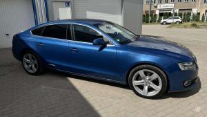 Blue Audi A5 Sportback 2011 in Marijampole, with an engine capacity of 2.97 L and mileage of 291 thousand km for 8700 €, photo 6 on AUTOMOTO.COM.LV